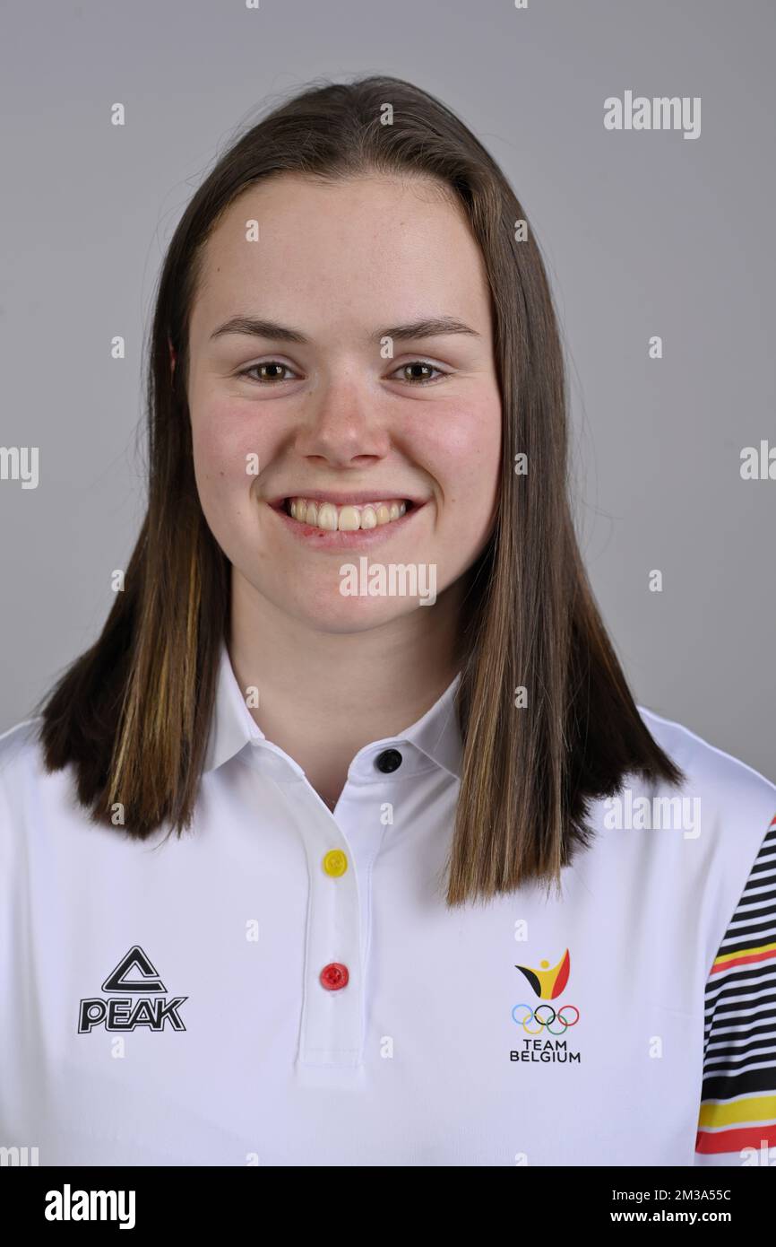 Dance sport athlete Marie Peters poses for the photographer at a ...