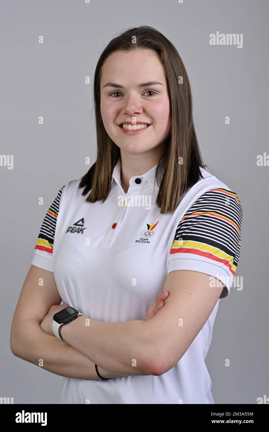 Dance sport athlete Marie Peters poses for the photographer at a ...