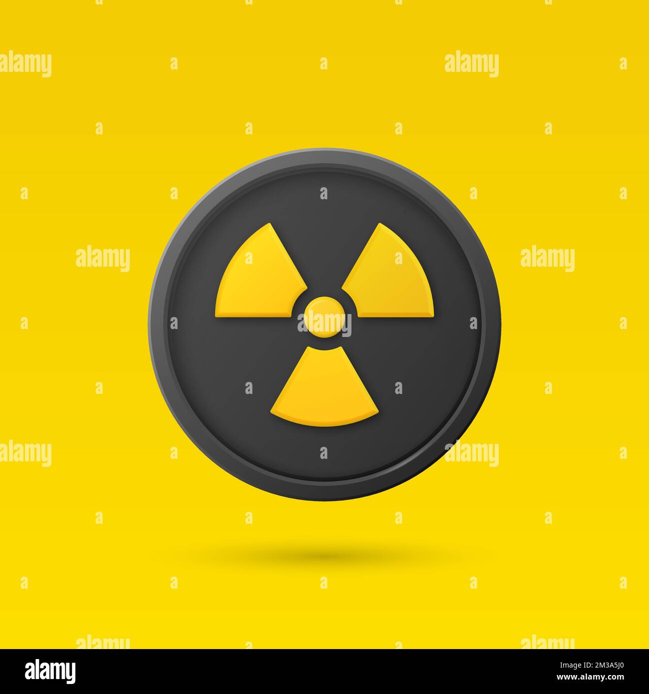 Vector Yellow Warning, Danger Nuclear Sign, Black Sign, Badge Icon ...