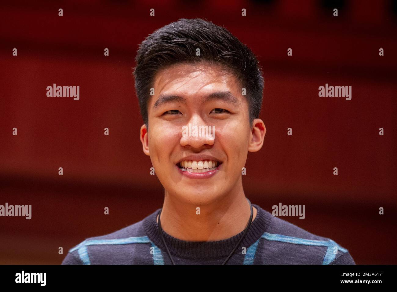 Bryan Cheng poses for the photographer at the proclamation of the ...