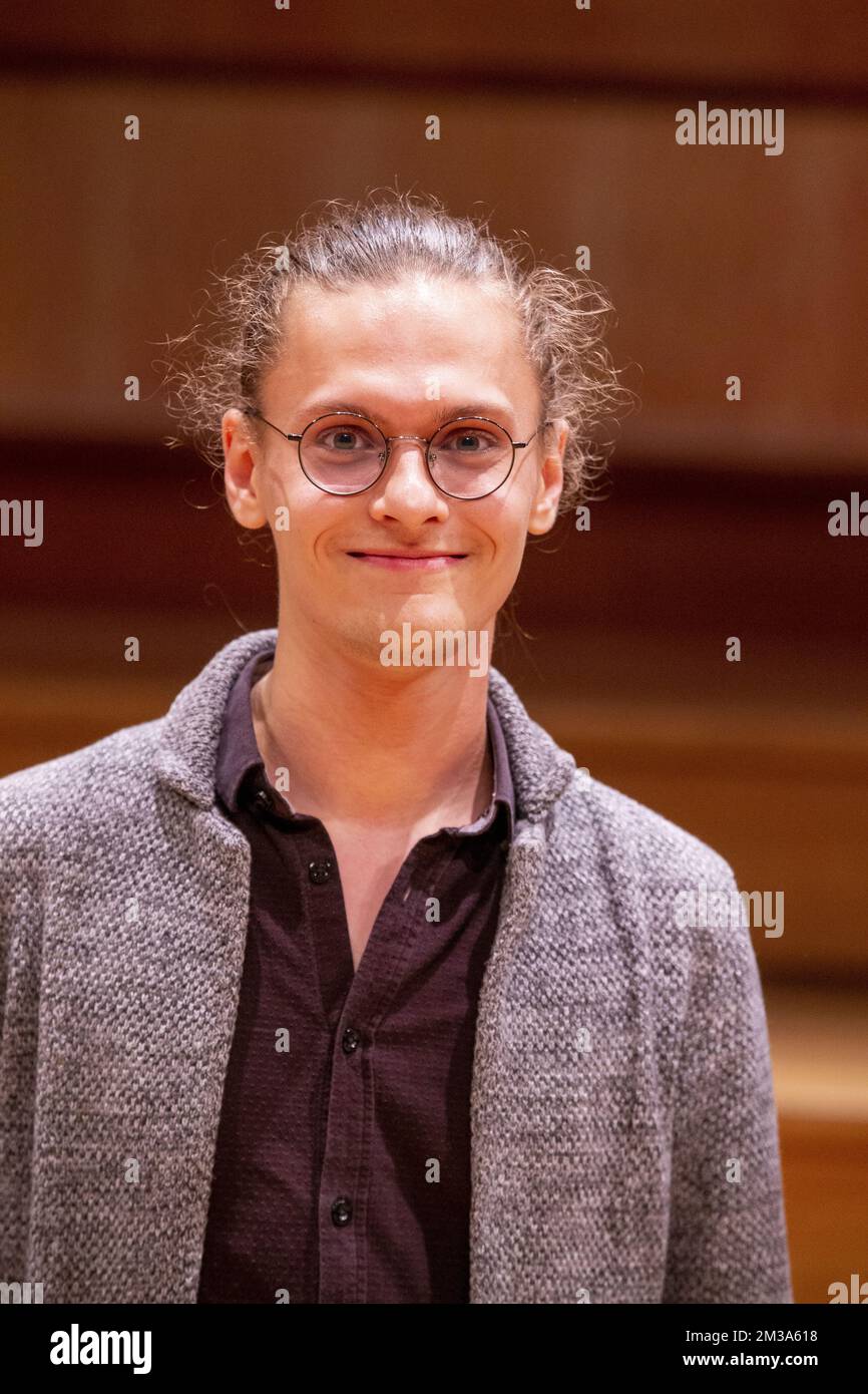 Jeremias Fliedl poses for the photographer at the proclamation of the ...