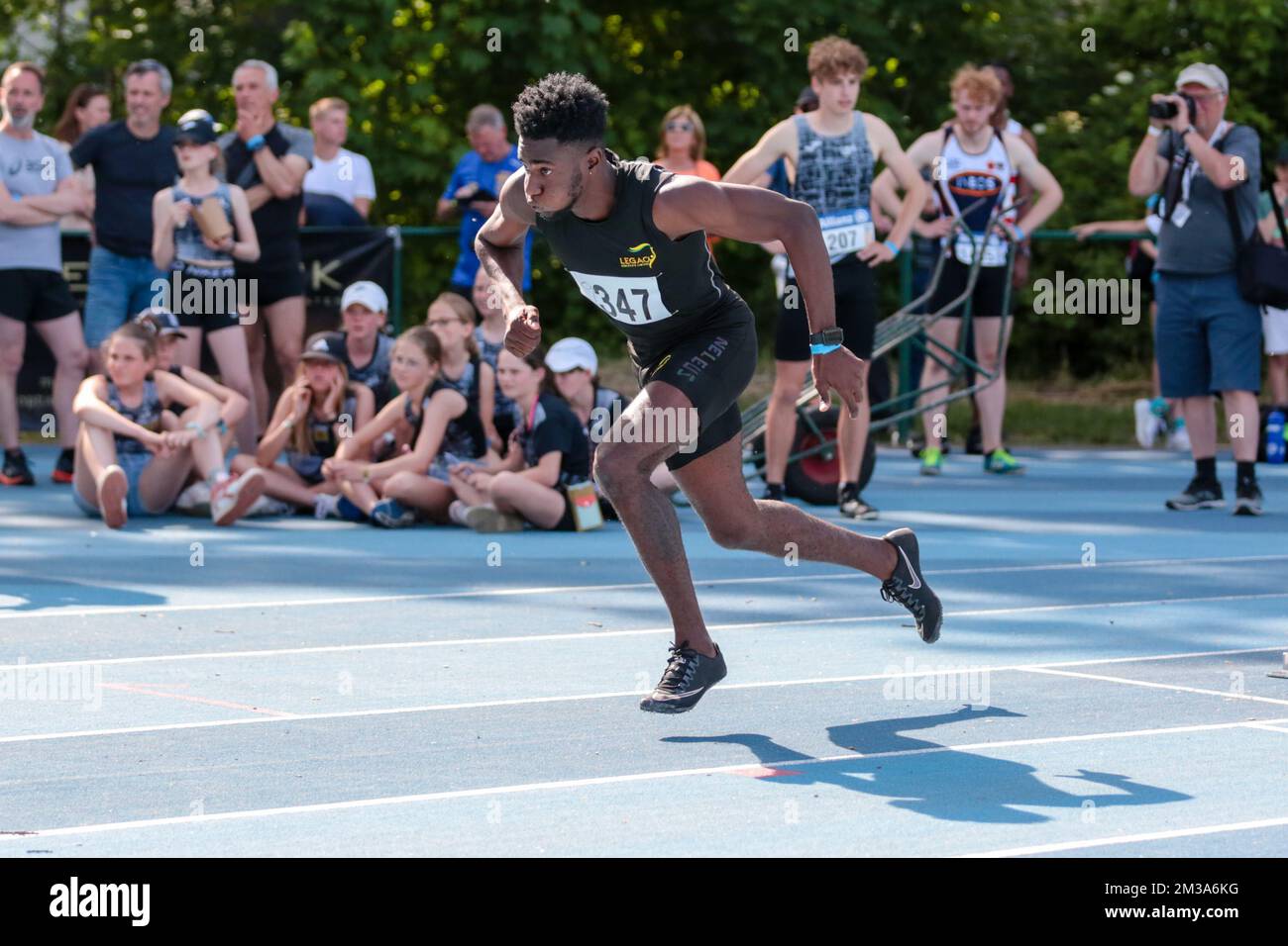 Jamaican Malik James-King pictured in action during the men's 400m race ...