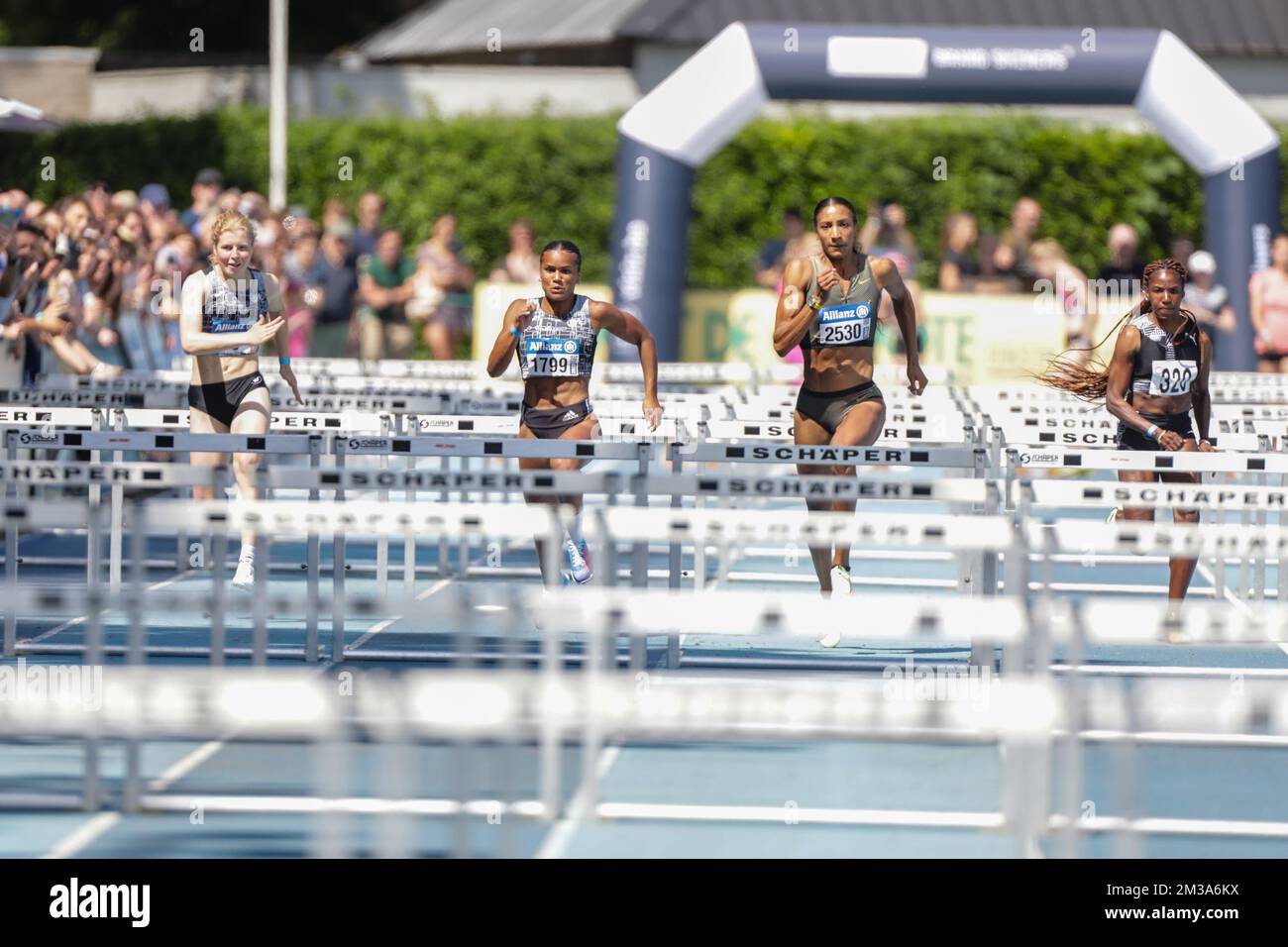 Belgian Sara Roggeman, Belgian Angel Agwazie, Belgian Nafissatou Nafi ...