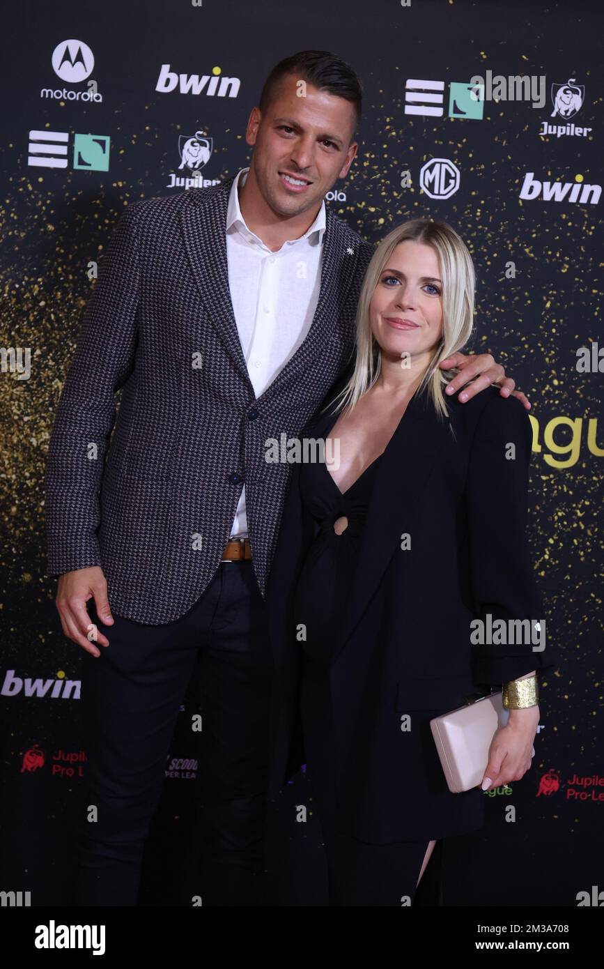 Union's goalkeeper Anthony Moris and his partner pictured during the ...