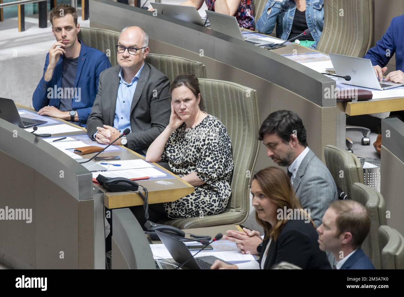 PVDA - PTB Jos D'Haese, Groen's Bjorn Rzoska, Vooruit's Hannelore ...
