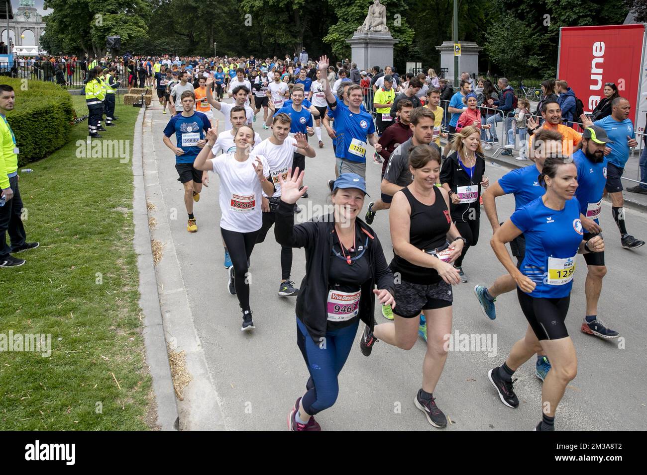 Illustration picture shows the 42nd edition of the Brussels' 20km run ...