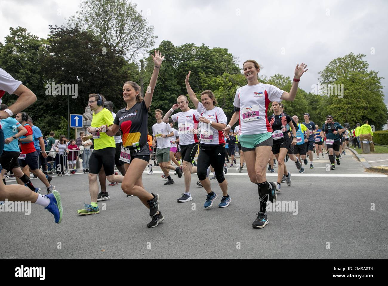 Illustration picture shows the 42nd edition of the Brussels' 20km run ...