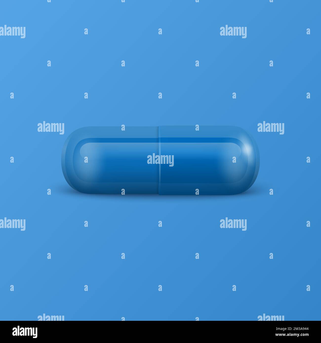 Vector 3d Realistic Blue Pharmaceutical Medical Pill, Capsule, Tablet ...