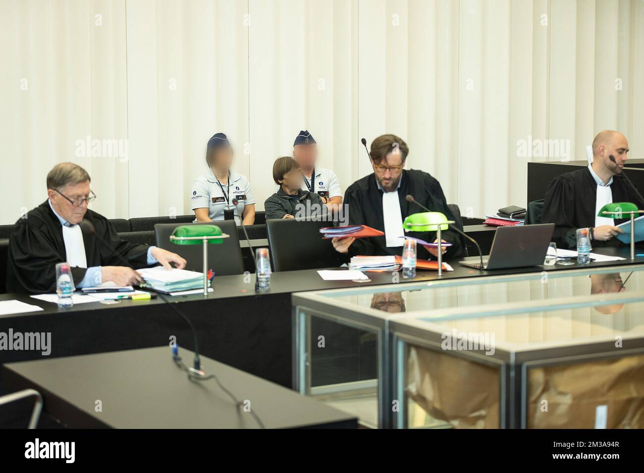 the accused Guy Pardaens pictured during the first day of the assizes ...