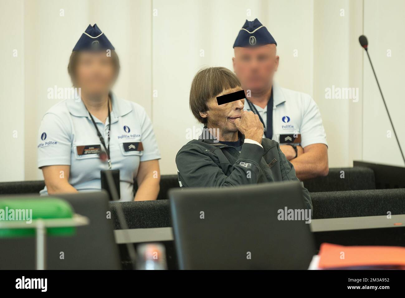 the accused Guy Pardaens pictured during the first day of the assizes ...