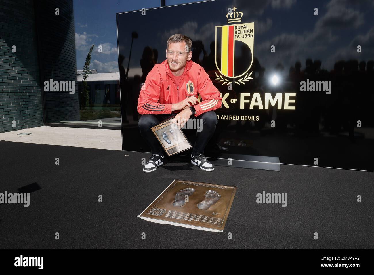 Belgium's Jan Vertonghen pictured during the inauguration of the 'Walk ...