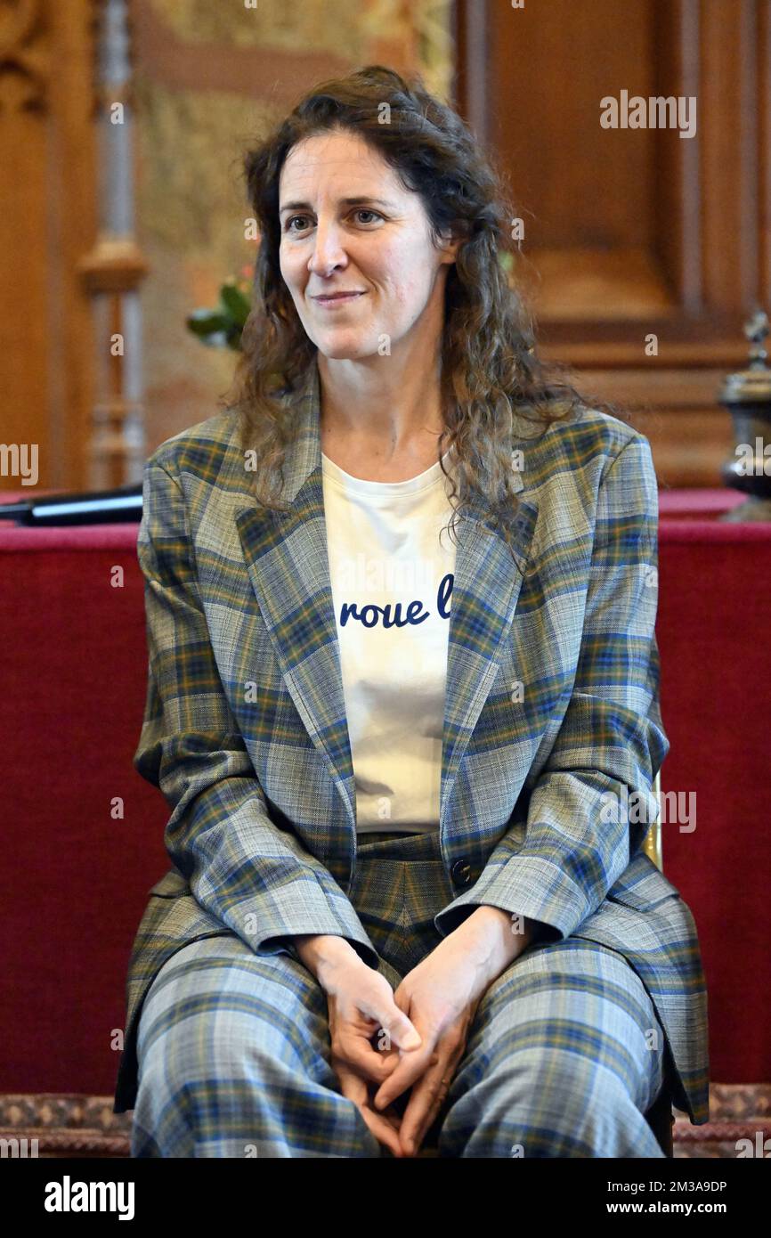 Laurence Fischer pictured during a press conference after the first ...