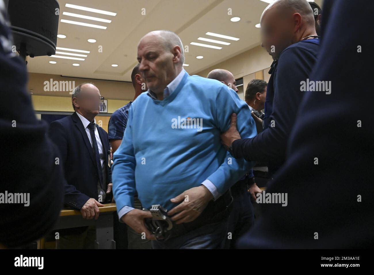 The accused Martino Trotta pictured during the verdict of sentence, at ...