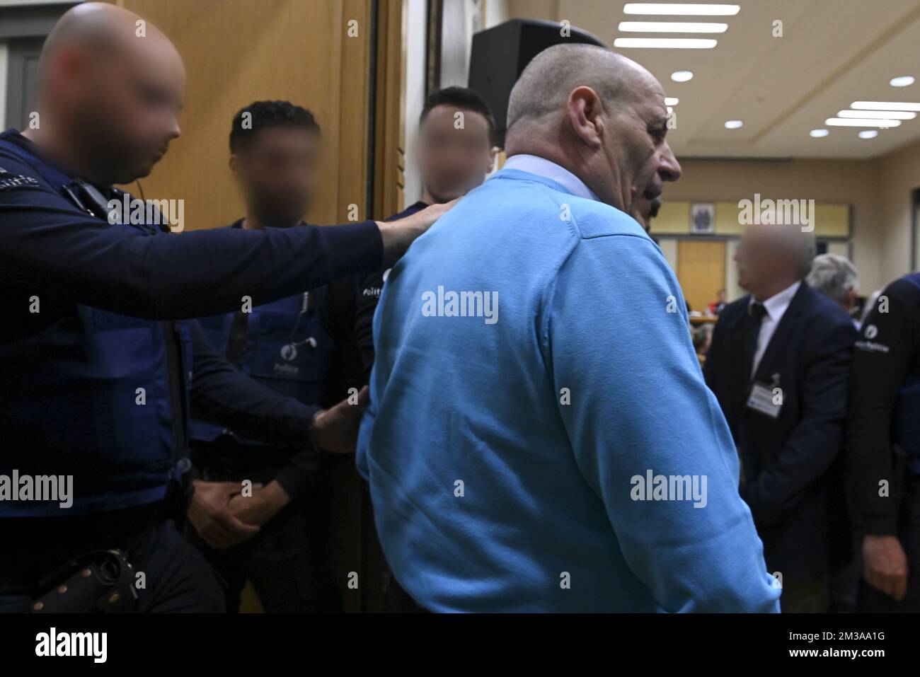 The accused Martino Trotta pictured during the verdict of sentence, at ...
