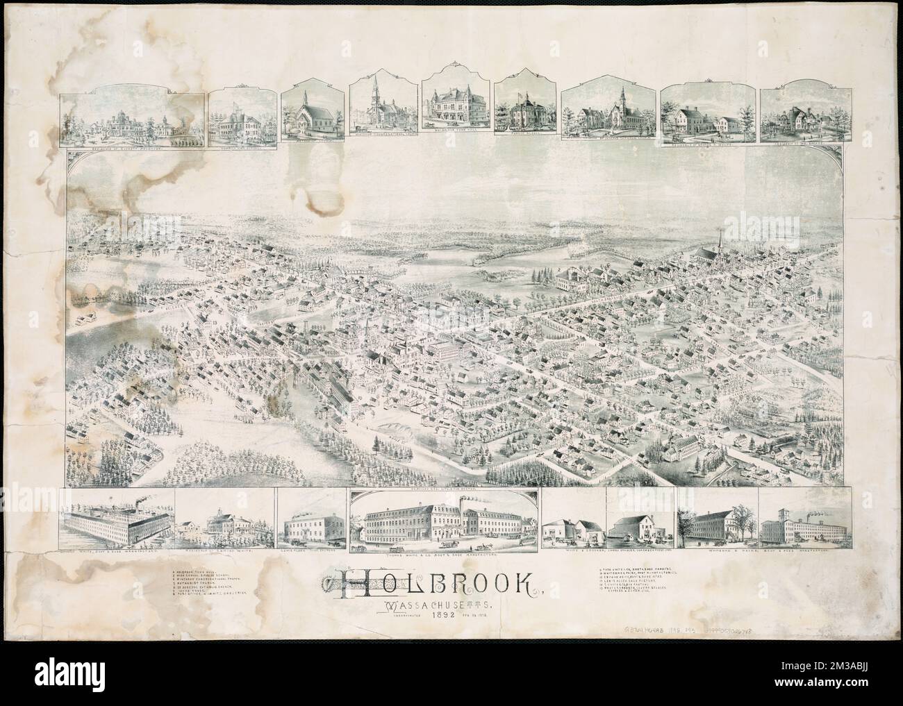 Map of holbrook hi-res stock photography and images - Alamy