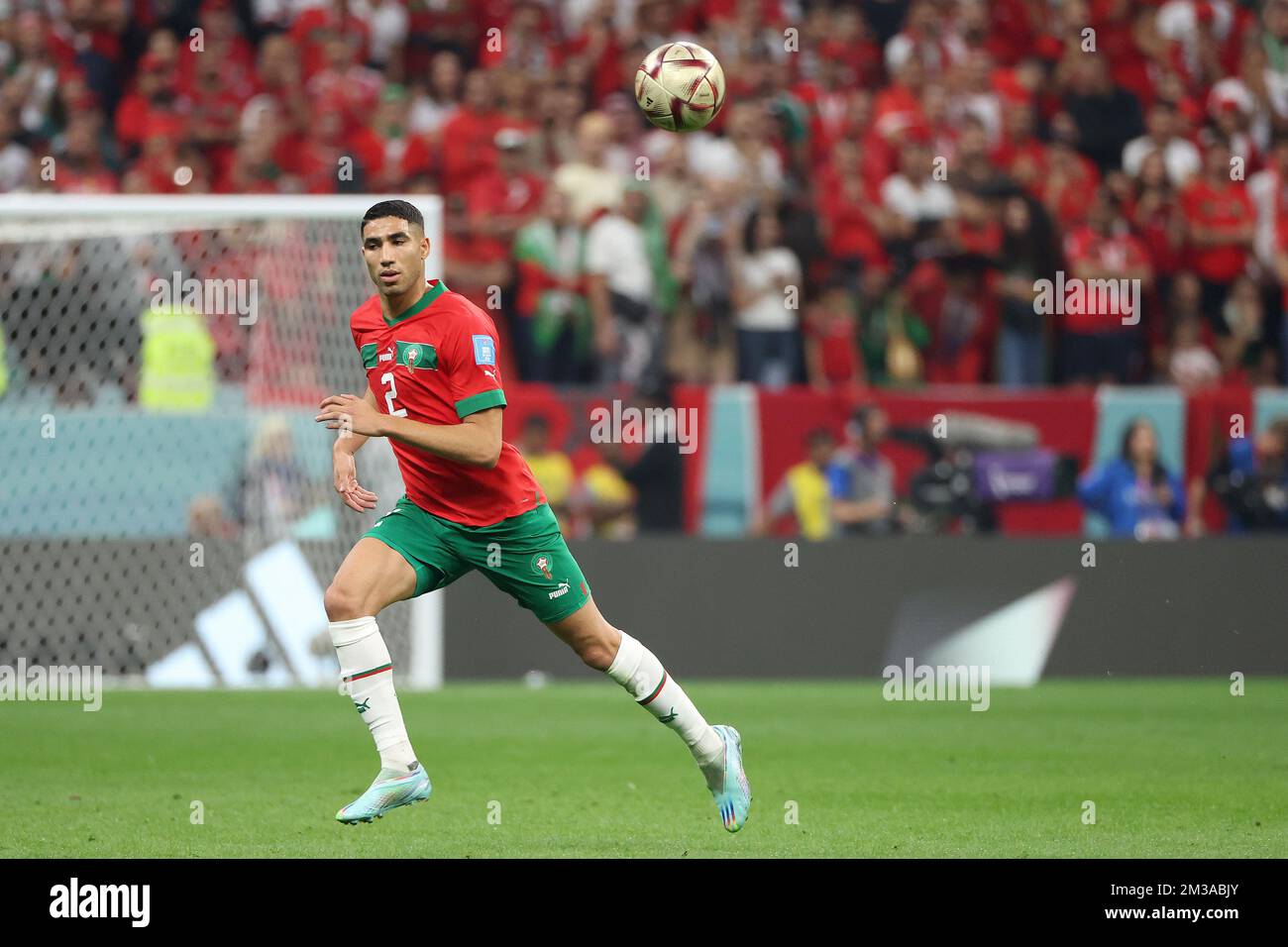 Achraf Hakimi of Morocco during the FIFA World Cup 2022, Semi-final ...