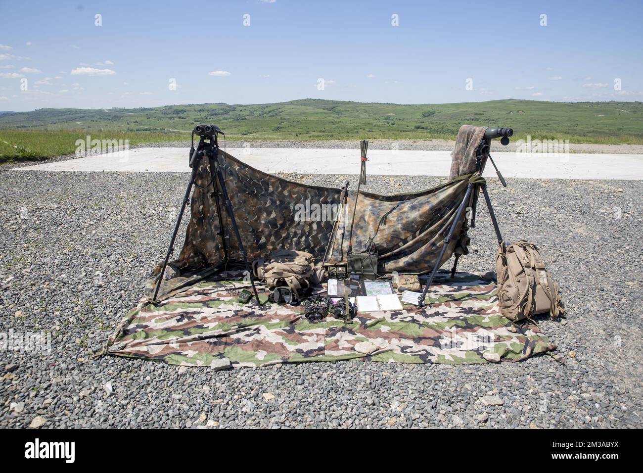 The Belgian army detachment in Cincu, Romania holds an exercise on ...