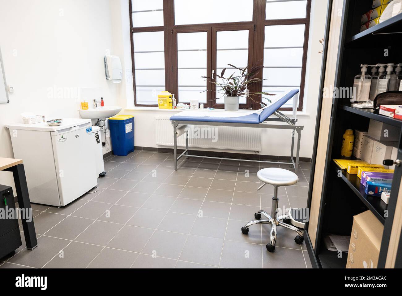 Illustration picture shows a medicine room during a visit at GATE, the ...