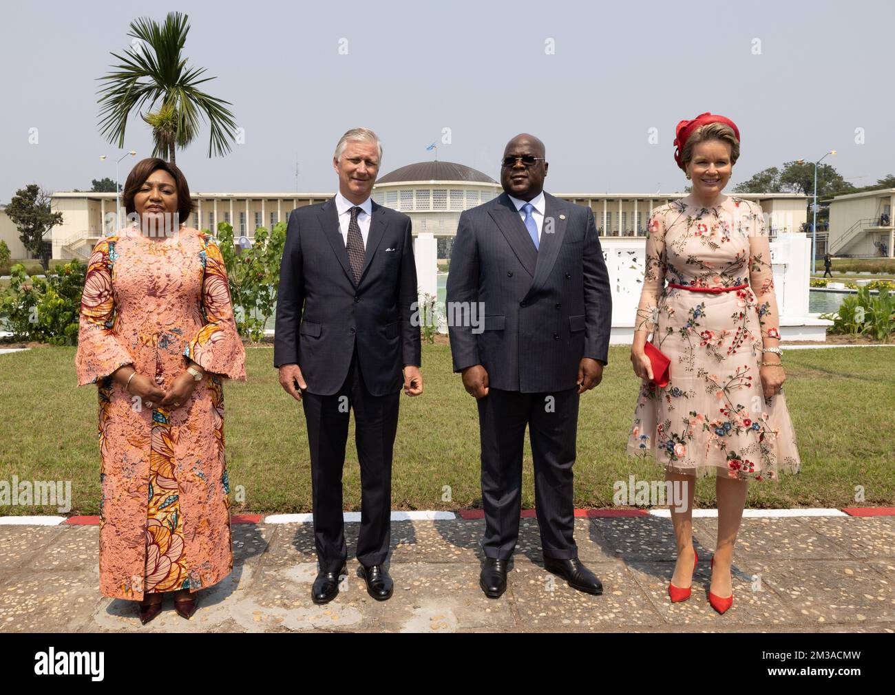 DRC Congo First Lady Denise Nyakeru, King Philippe - Filip of Belgium ...