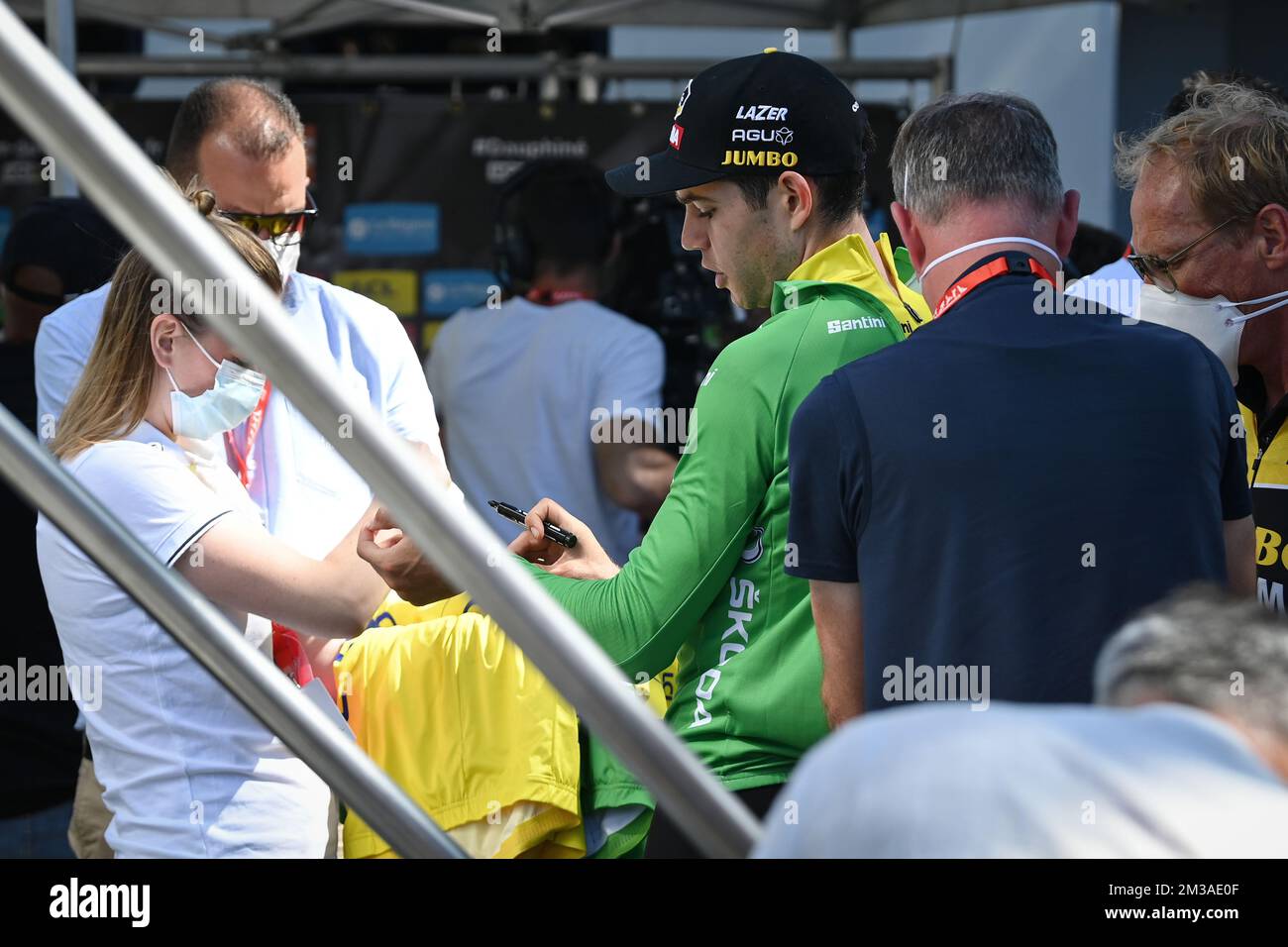 Belgian Wout Van Aert of Team Jumbo-Visma pictured after stage 6 of the ...