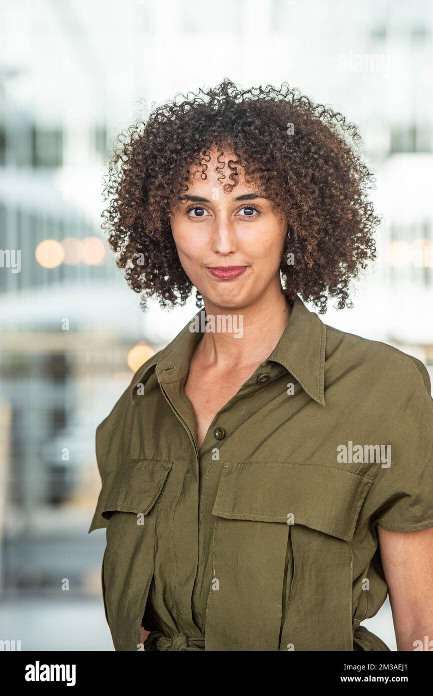 Groen new co-chairwoman Nadia Naji poses for the photographer at the ...