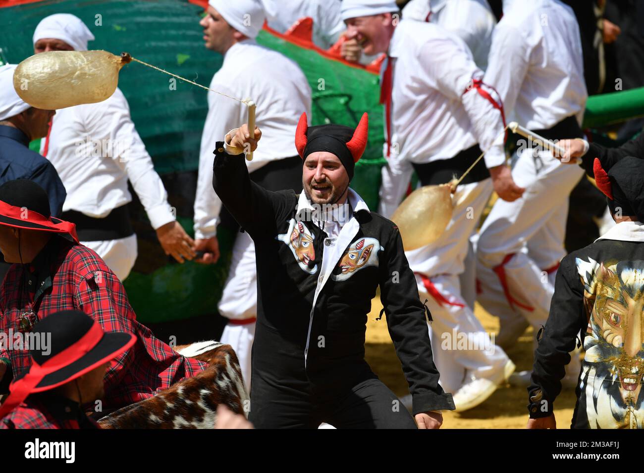 Illustration shows the Ducasse - Doudou folkloric festival in Mons ...