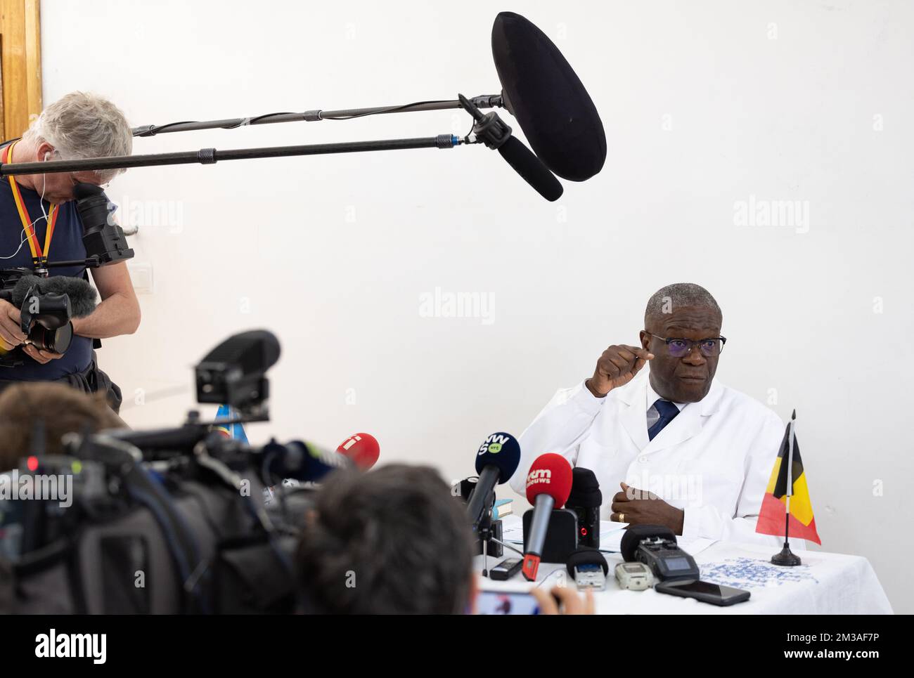 DRC Congo doctor Denis Mukwege pictured during a visit to the Panzi ...