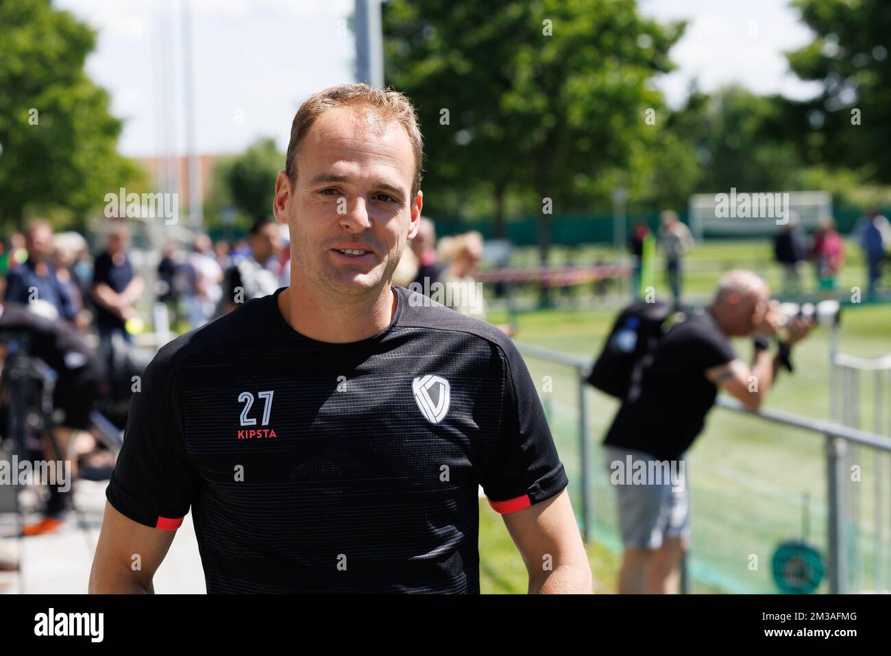Oostende's Brecht Capon pictured during the first training session of ...