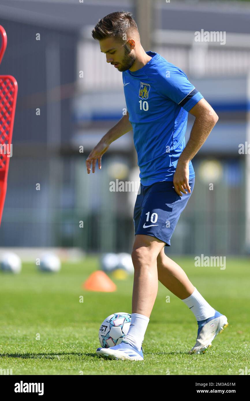 Westerlo's Jan Bernat pictured during a training session ahead of the ...