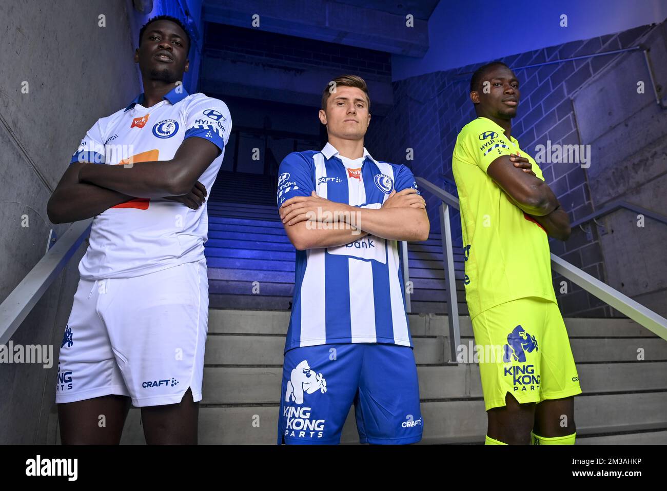 Gent's Joseph Okumu, Gent's Alessio Castro Montes and Gent's Adewale ...