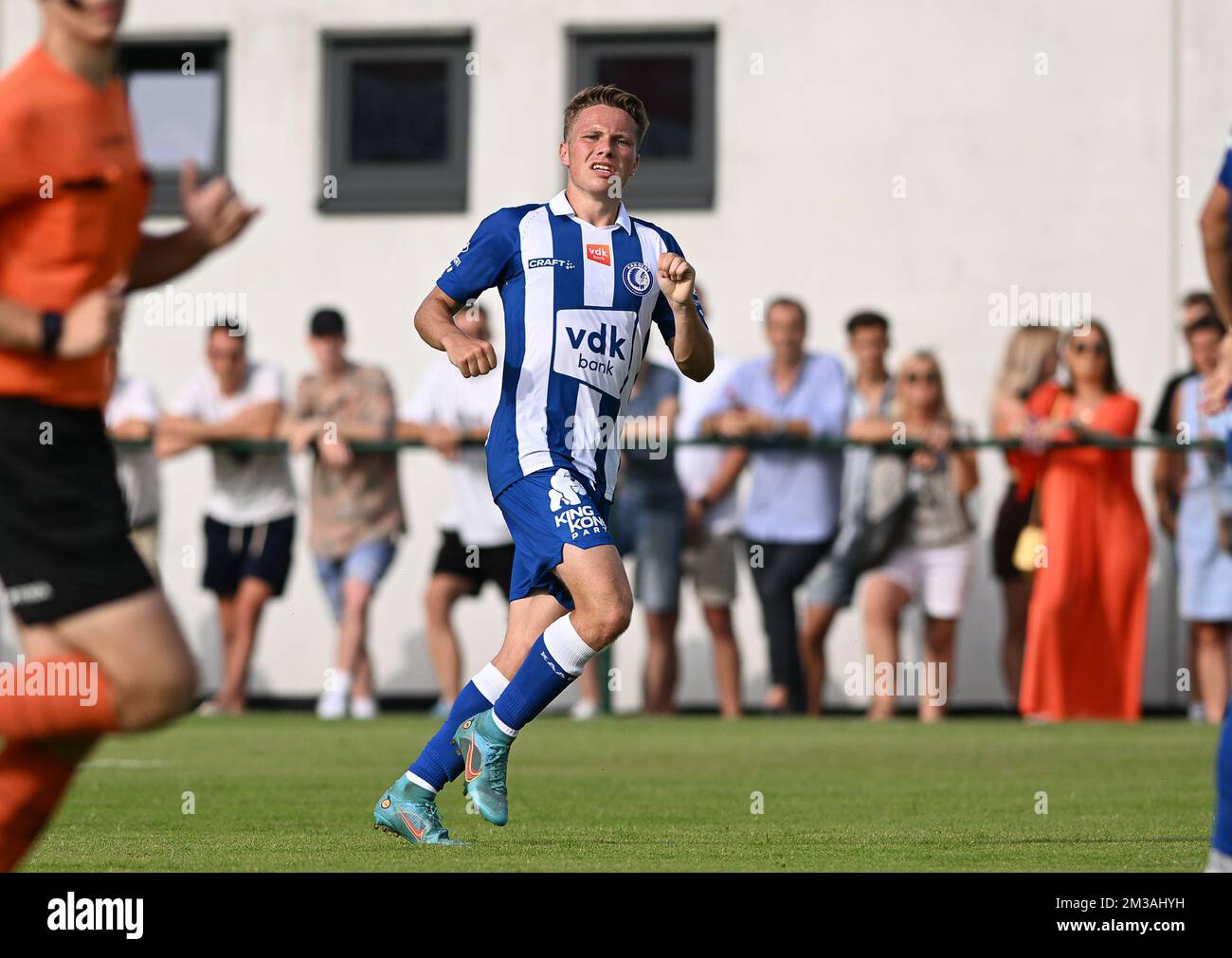 Gent's Matisse Samoise pictured in action during a friendly game ...