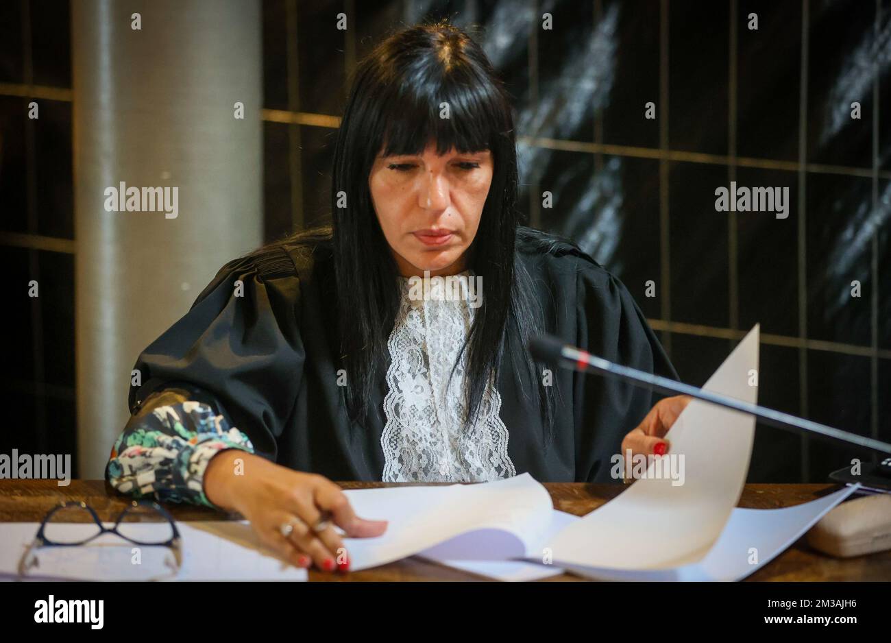 Lawyer Elena D'Agristina pictured during the jury constitution session ...