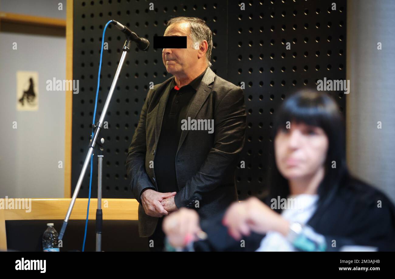The accused Salvatore Marasco pictured during the jury constitution ...