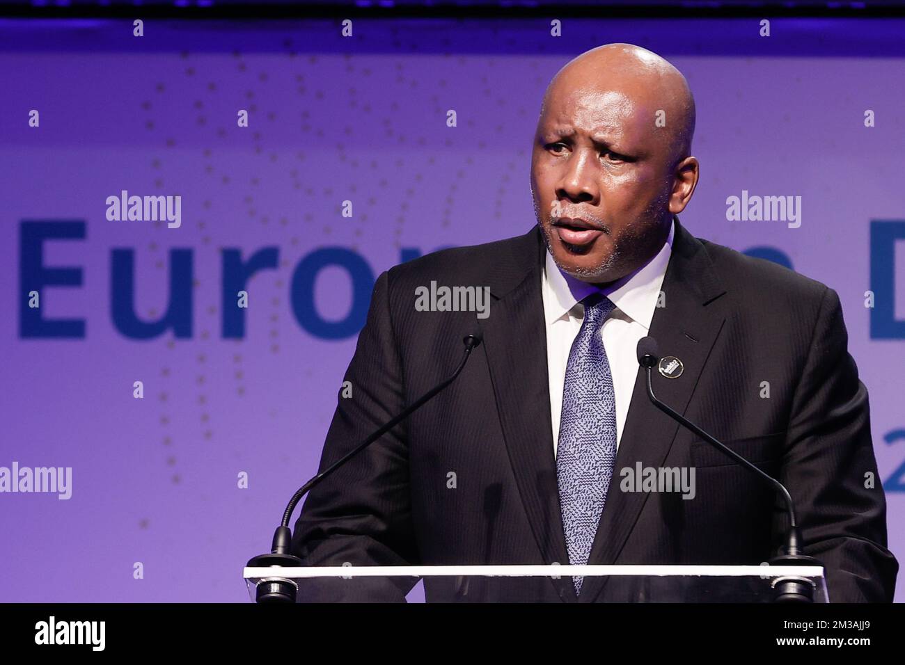 King Letsie III of Lesotho pictured during the European development ...