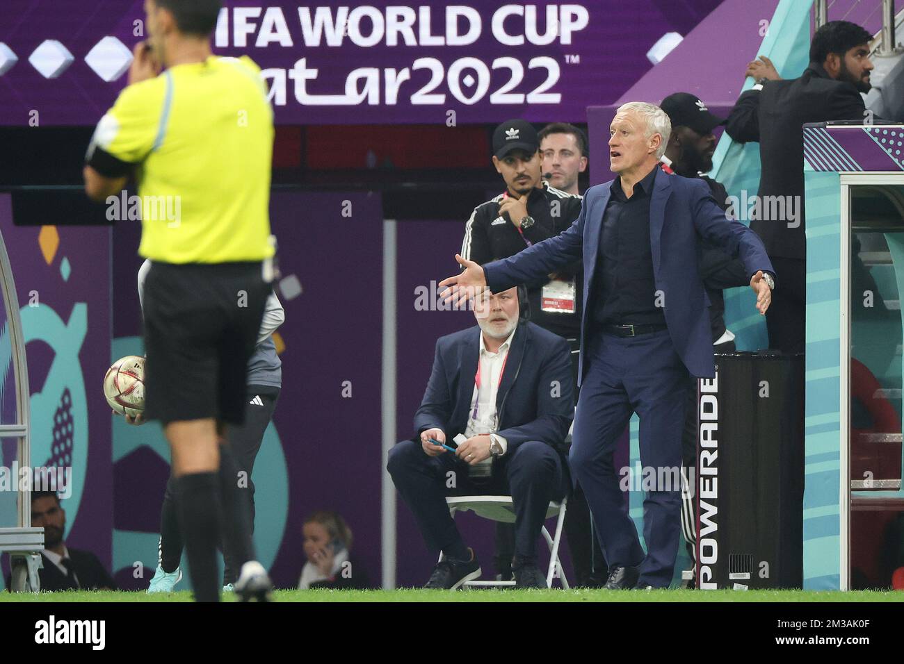 Coach of France Didier Deschamps during the FIFA World Cup 2022, Semi ...