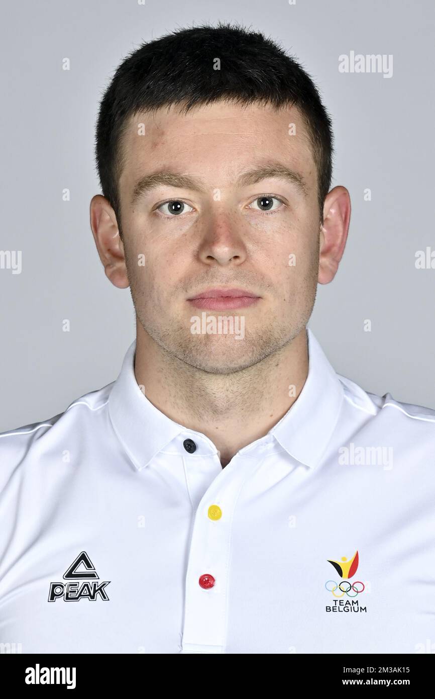 Daan Cox poses for the photographer at a photoshoot for the Belgian ...