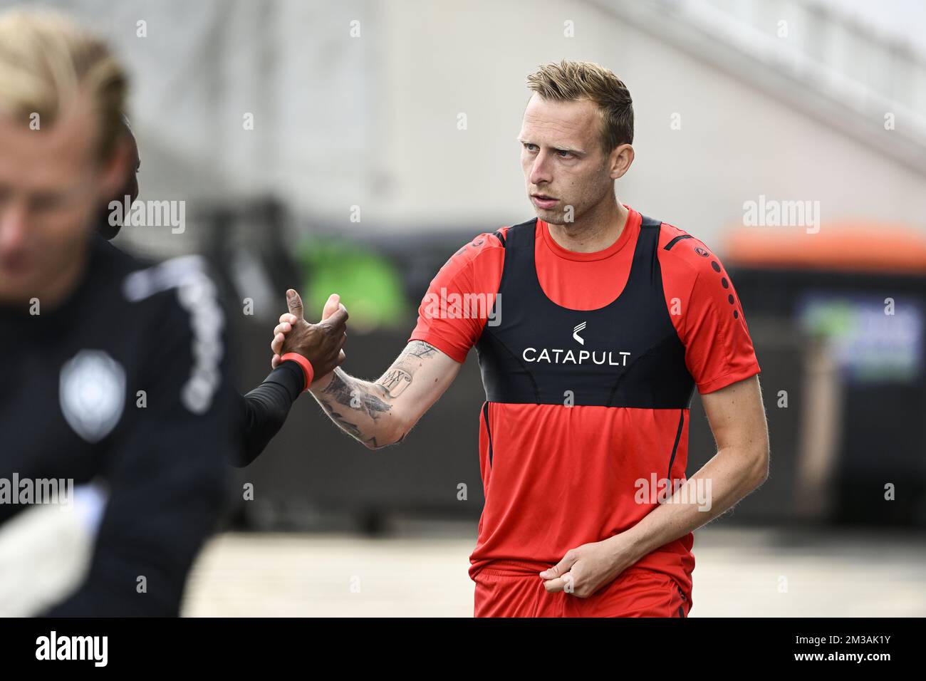 Antwerp's Ritchie De Laet pictured during a training session of Belgian ...