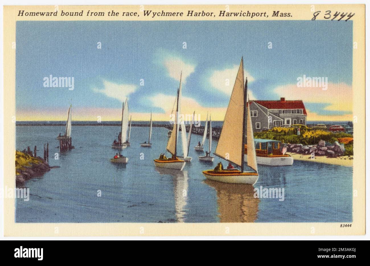 Homeward bound from the race, Wychmere Harbor, Harwichport, Mass ...