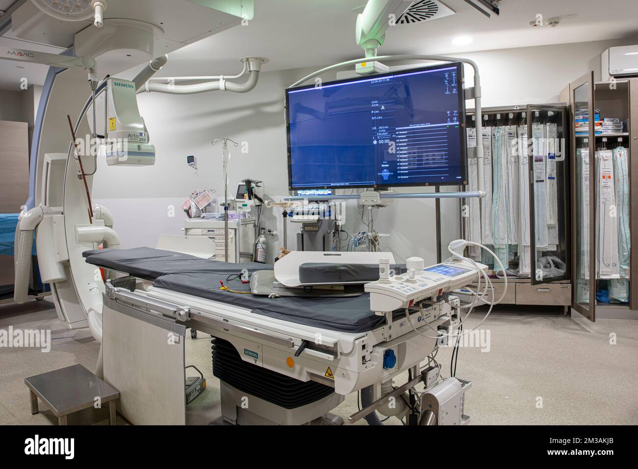 Istanbul, Turkey - September 20, 2022 ; heart operating room. Complex ...