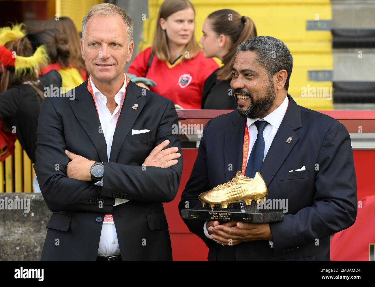 Peter Bossaert , CEO of the Belgian Football Association and Paul Van ...