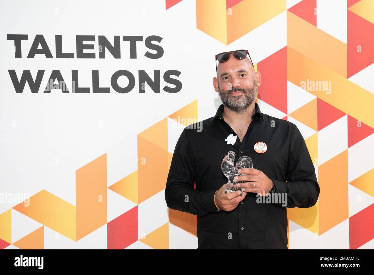 Walloon talent Artisan Christophe Genard poses for the photographer at ...