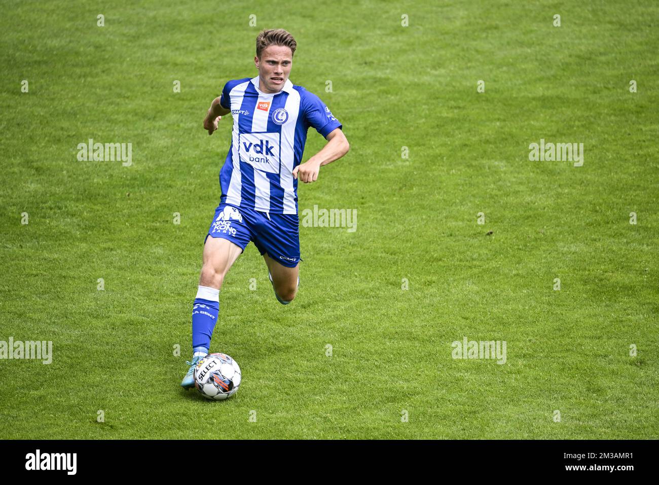 Gent's Matisse Samoise pictured during a friendly soccer match between ...