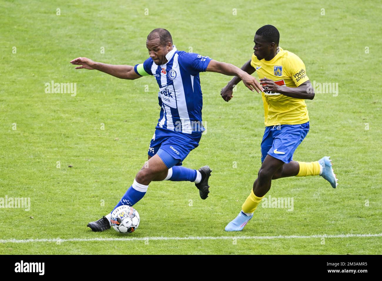 Gent's Vadis Odjidja-Ofoe pictured in action during a friendly soccer ...