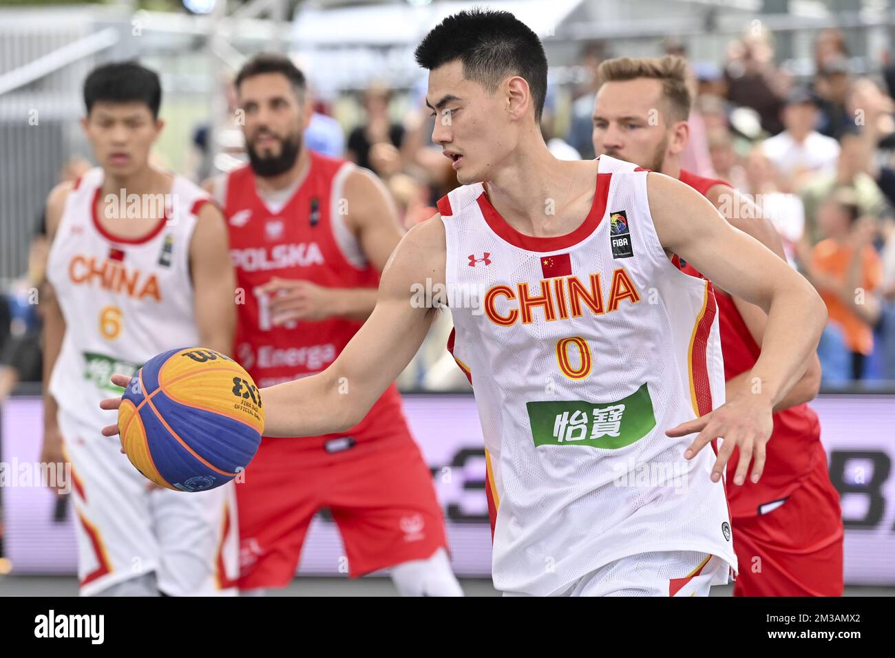 China's Peng Yan pictured during a 3x3 basketball game between Poland ...