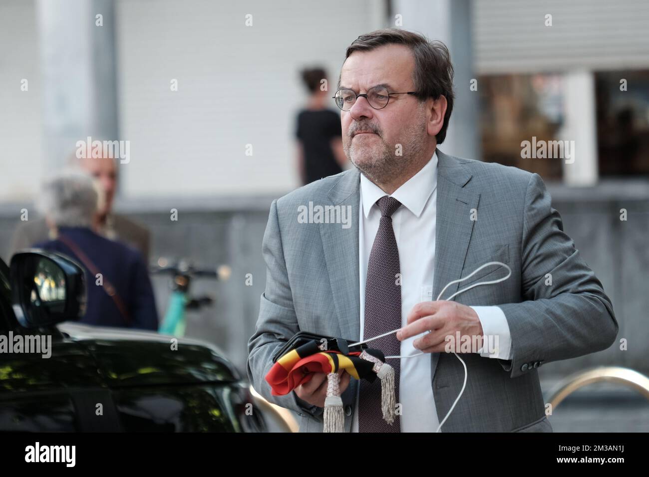 Liege Mayor Willy Demeyer arrives for the 'Concert of Belgian-Italian ...