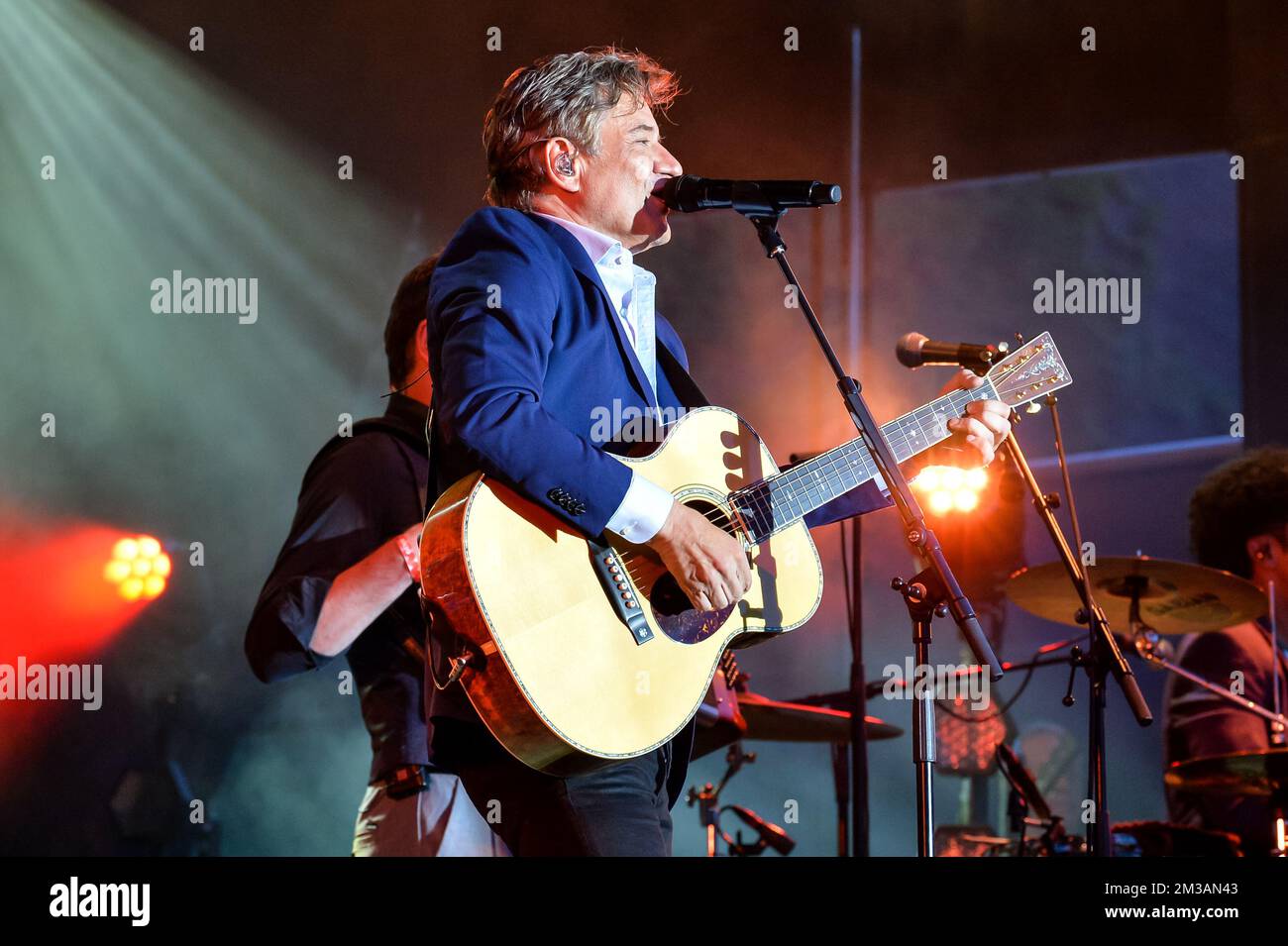 Singer Bart Peeters performs at the first day of the Genk on Stage free ...