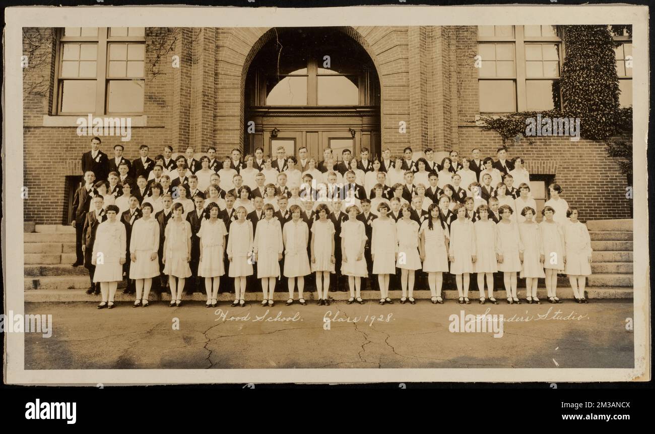 Hood School, class 1928 , Students, School children, Hood School ...