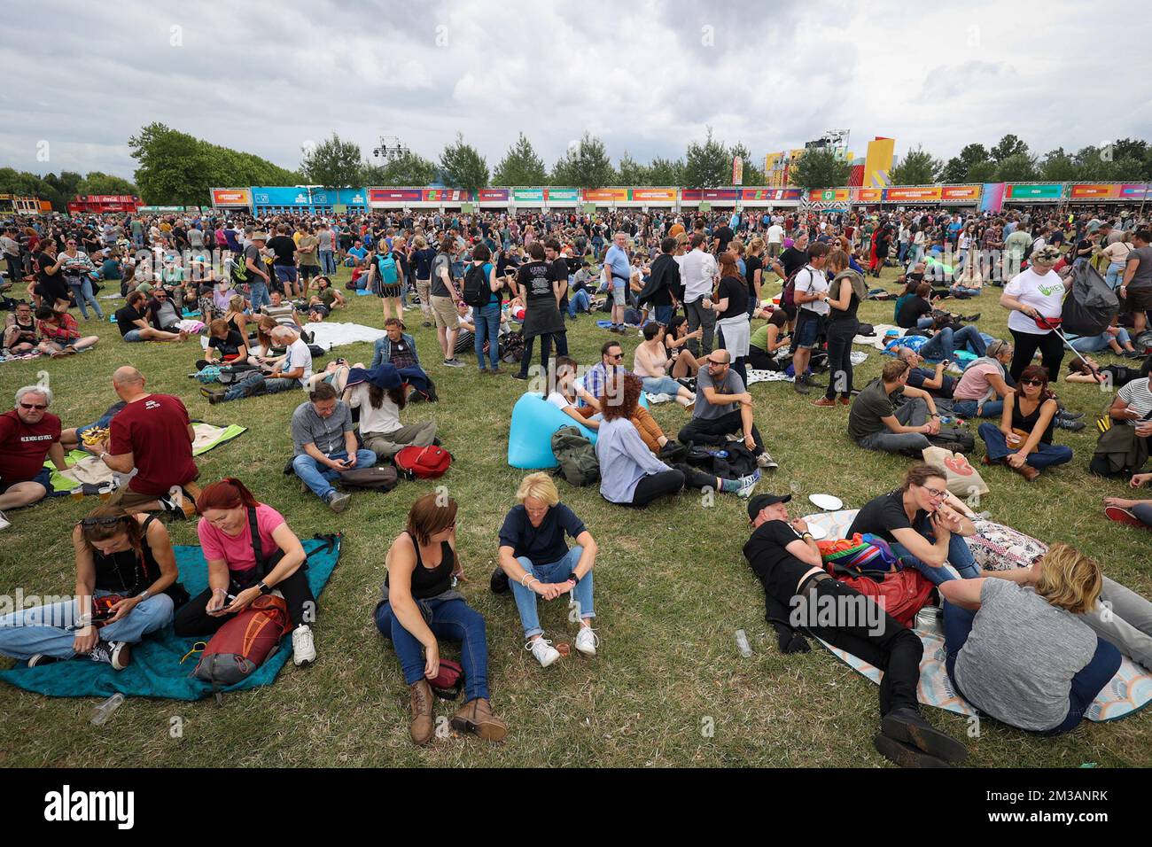 Illustration picture shows festival goers at the 20th edition of the ...