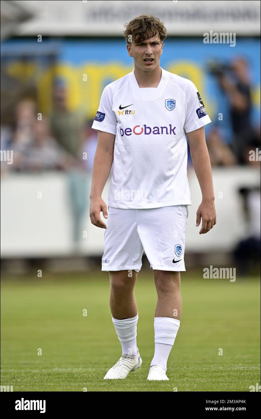 Genk's Mika Godts pictured during a friendly soccer match between ...
