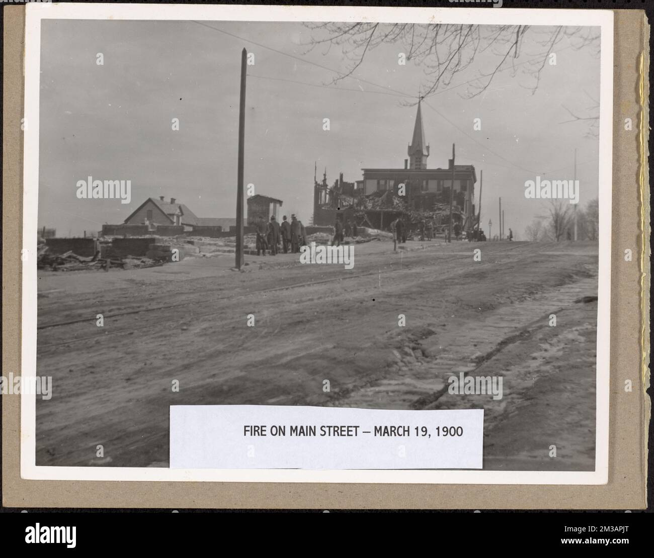 Hopkinton fire on Main Street , Fires, Disasters, Loss of property ...